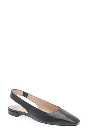 STUART WEITZMAN Leather Pointed Toe Slingbacks