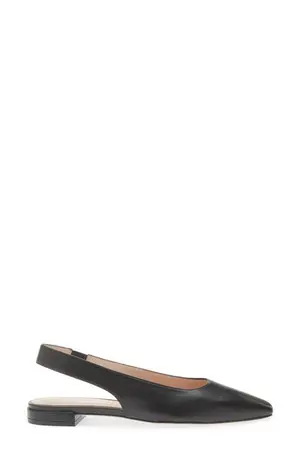 STUART WEITZMAN Leather Pointed Toe Slingbacks