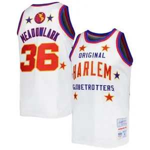 RINGS & CRWNS RINGS & CRWNS Meadowlark Lemon Harlem Globetrotters Swingman Jersey White