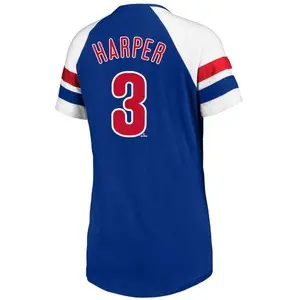Profile Bryce Harper Philadelphia Phillies Raglan T-shirt - Royal