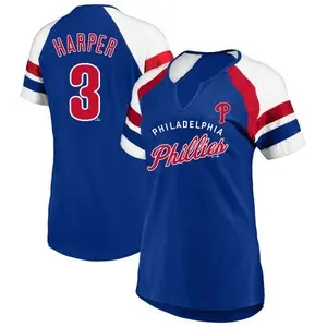 Profile Bryce Harper Philadelphia Phillies Raglan T-shirt - Royal