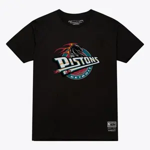 Mitchell & Ness Detroit Pistons Hardwood Classics Arch T-shirt - Black