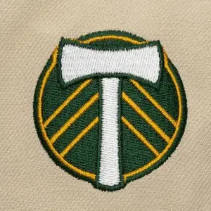 Mitchell & Ness Green Portland Timbers Upside Down Pro Pinch Snapback Hat