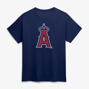 LOGO ATHLETIC Los Angeles Angels Official Logo T-shirt - Navy