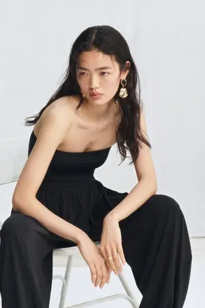 H&m Balloon-leg Bandeau Jumpsuit