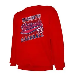 STITCHES Washington Nationals Lightweight Crew Sweatshirt