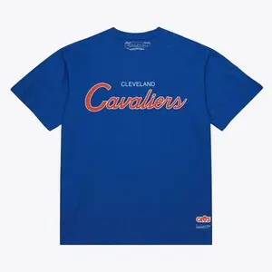 Mitchell & Ness Cleveland Cavaliers Vintage Wordmark T-shirt - Royal