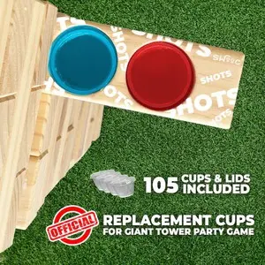 SWOOC GAMES 105 Extra/replacement Gelatin Shot Cups & Lids
