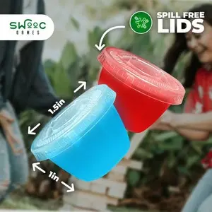 SWOOC GAMES 105 Extra/replacement Gelatin Shot Cups & Lids