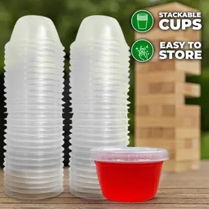 SWOOC GAMES 105 Extra/replacement Gelatin Shot Cups & Lids
