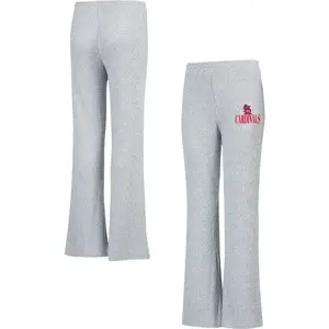 CONCEPTS SPORT St. Louis Cardinals Juniper Rib Knit Flare Sleep Pants - Gray
