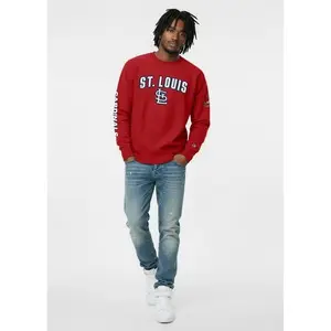 Champion St. Louis Cardinals Reverse Weave Chenille Sweatshirt - Red