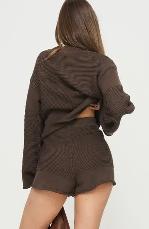Princess Polly Cheyenne Oversize Sweater & Shorts Set
