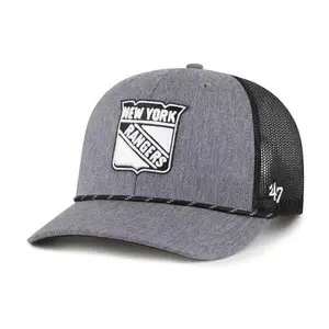 '47 New York Rangers Carbon Rope Trucker Adjustable Hat - Gray