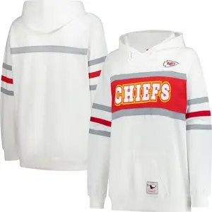 Mitchell & Ness Kansas City Chiefs Head Coach Throwback Pullover Hoodie - White