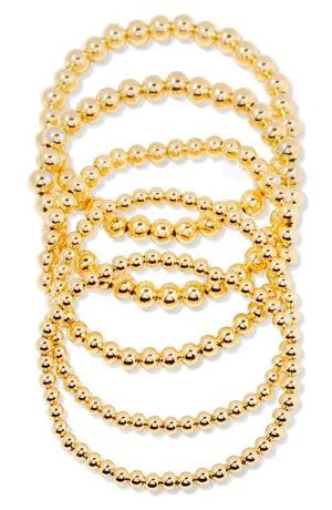 BROOK & YORK Makenna Set Of 5 Beaded Stretch Bracelets