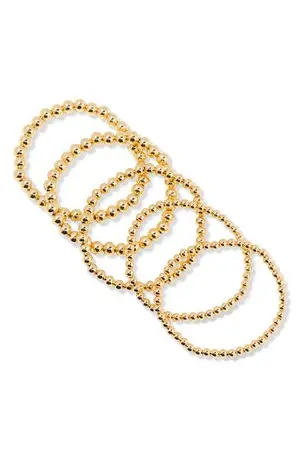 BROOK & YORK Makenna Set Of 5 Beaded Stretch Bracelets