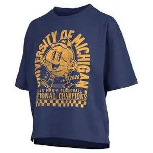 PRESSBOX University Of Michigan 2026 Ncaa Basketball National Champions Graphic T-shirt - Navy