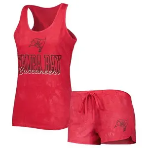 CONCEPTS SPORT Tampa Bay Buccaneers Billboard Scoop Neck Racerback Tank And Shorts Sleep Set - Red