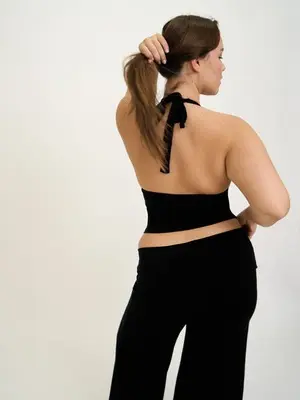 ODDLI Halter Top - Navy