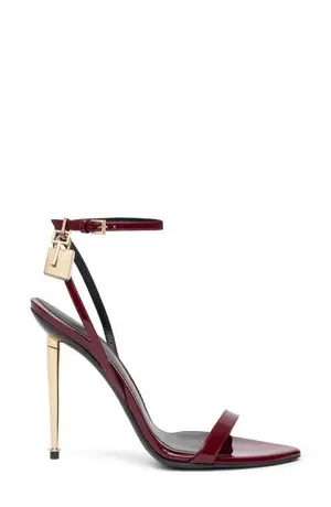 TOM FORD Padlock Pointy Toe Ankle Strap Sandal