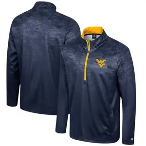 COLOSSEUM West Virginia Mountaineers The Machine Half-zip Jacket - Navy