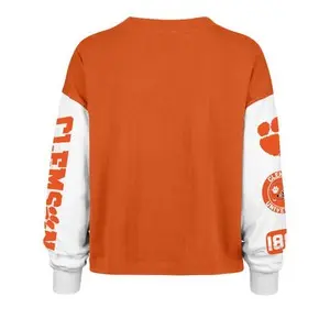 '47 47 Clemson Tigers Sydney Long Sleeve T-shirt - Orange