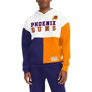 Tommy Hilfiger Purple Phoenix Suns Andrew Split Pullover Hoodie - White