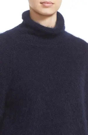 Eleventy Mohair & Silk Turtleneck Sweater
