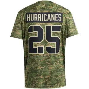 Adidas Miami Hurricanes Honor & Support Premier Strategy Jersey - Camo