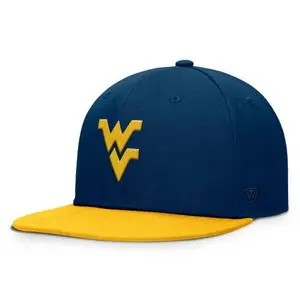 Top Of The World West Virginia Mountaineers Fundamental Snapback Cap - Navy