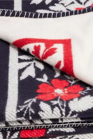 Erdem Ottoline Floraljacquard Merino Wool And Cashmereblend Throw