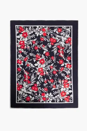 Erdem Ottoline Floraljacquard Merino Wool And Cashmereblend Throw