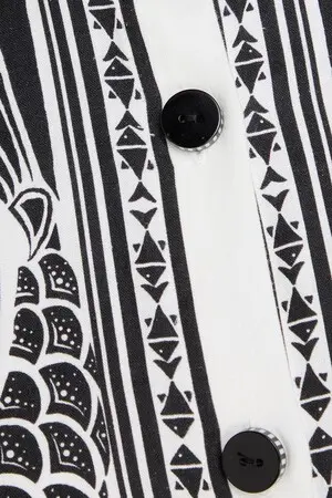 Farm Rio Printed Linen-blend Shirt
