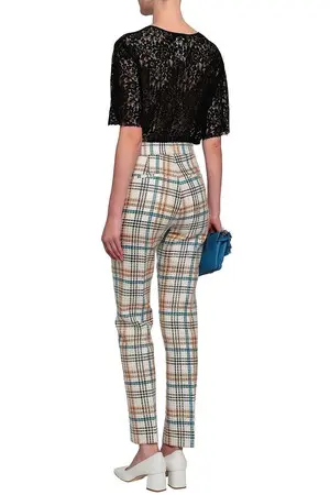 MSGM Corded Lace Top - Black