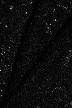 MSGM Corded Lace Top - Black