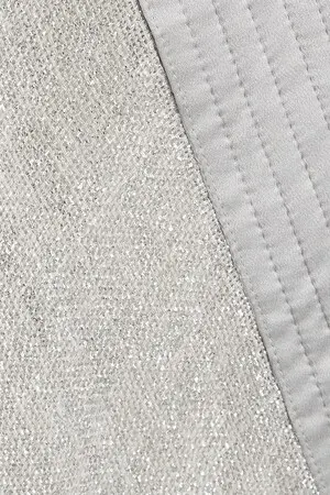 Brunello Cucinelli Fringed Metallic Woven Cape