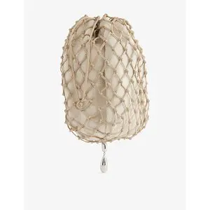 Savette Macrame Leather Pouch