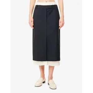 ROHE FRAMES Róhe Frames Wool-blend Midi Skirt