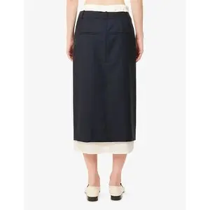ROHE FRAMES Róhe Frames Wool-blend Midi Skirt