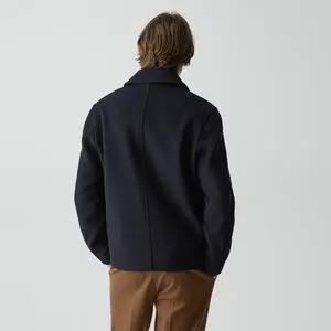 Theory Peacoat In Plush Melton