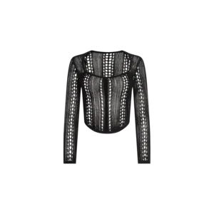 L'Agence Orine Pointelle Knit Top
