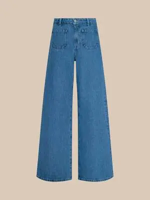 L'Agence Delcan Wide-leg Jeans