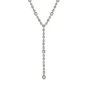 SHYMI Gold / Black Black Rhodium Multi Shape Lariat