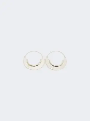 Max Mara Metallic Hoop Earrings