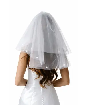 UNTAMED PETALS Lucky In Love Mini Veil - Ivory
