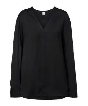 TOTEME Oversized Blouse - Black