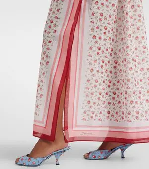 Dolce & Gabbana Floral Cotton Beach Cover-up