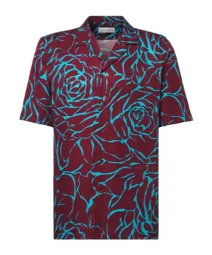 Dries Van Noten Printed Bowling Shirt - Red