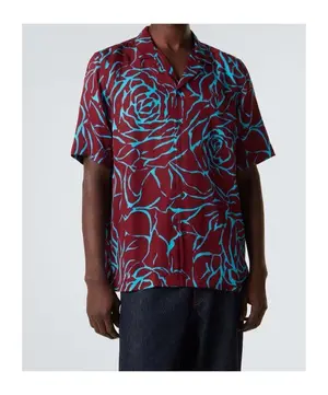 Dries Van Noten Printed Bowling Shirt